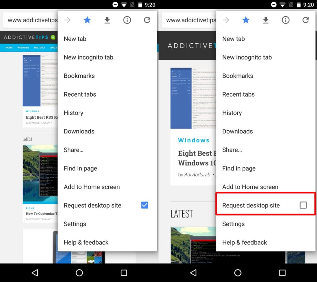 How To Request The Mobile Site In Chrome Mobile