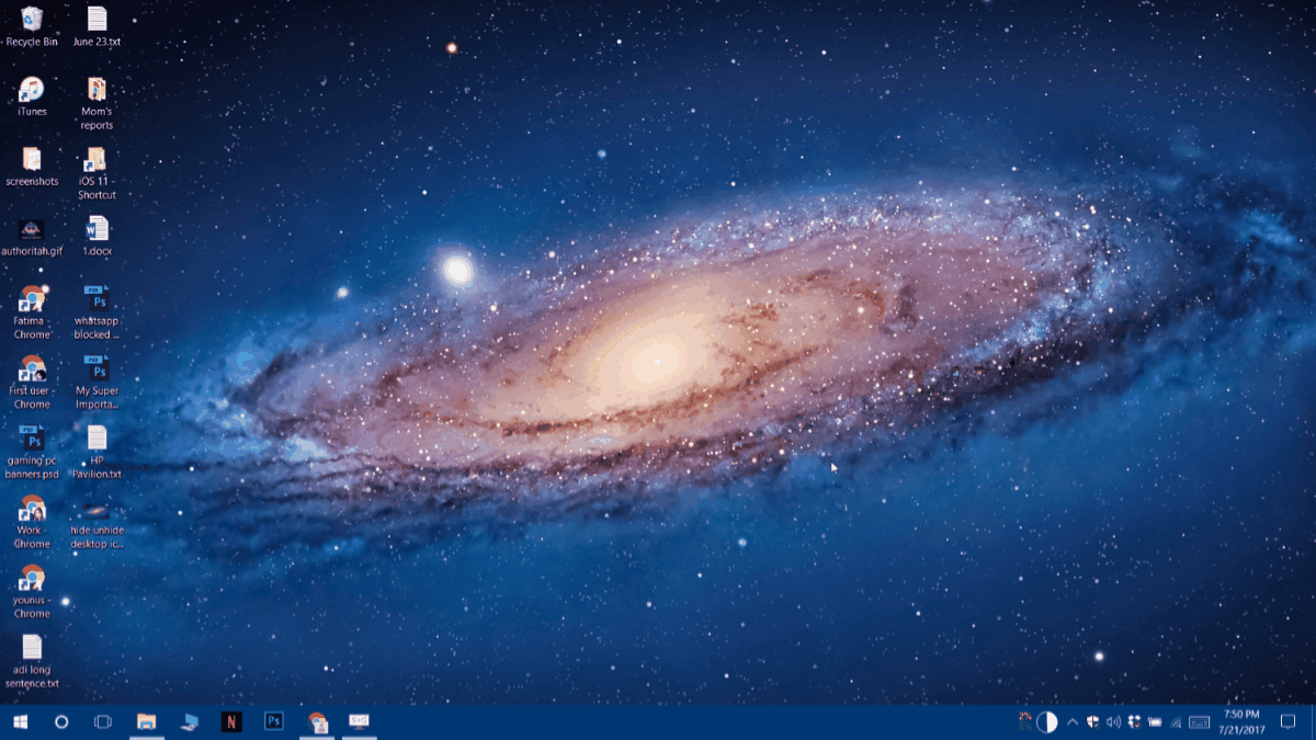 How To Double Click To Hide Unhide Desktop Icons