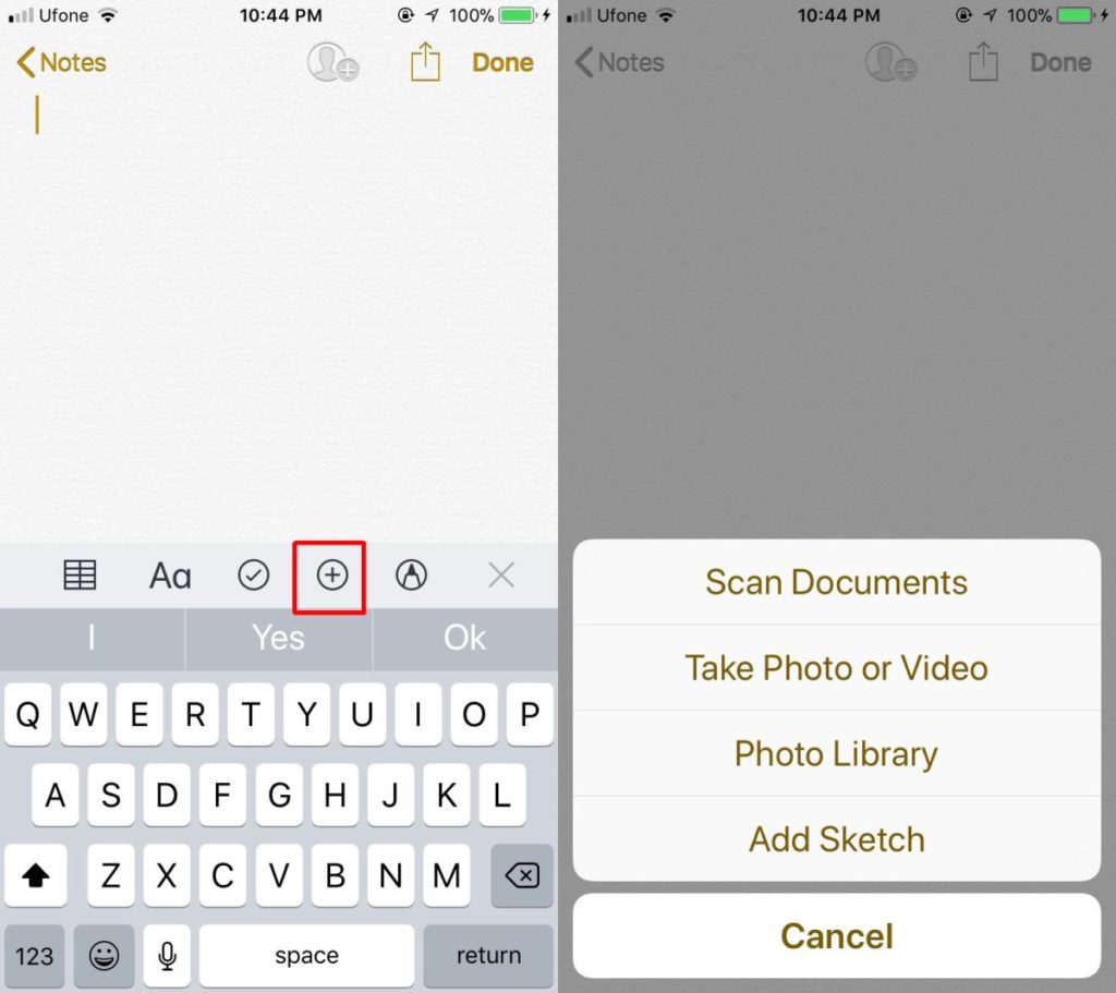 How To Scan Documents In Notes On iOS 11