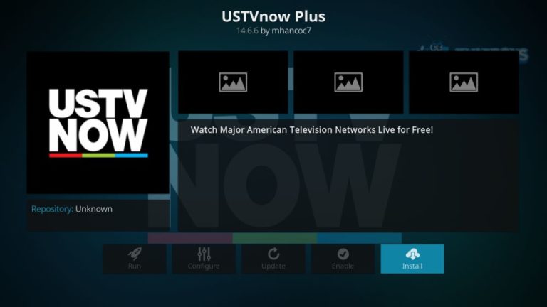 Install the USTVnow Kodi Add-on and USTVnow Plus