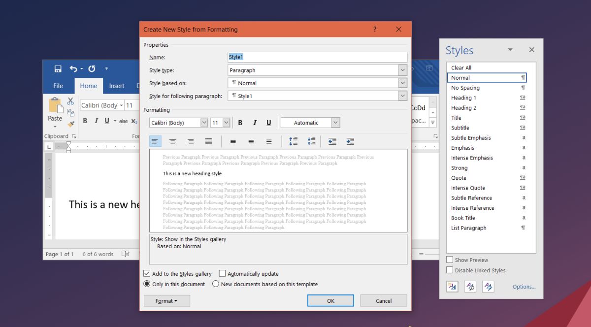 How To Create Custom Heading Styles In MS Word