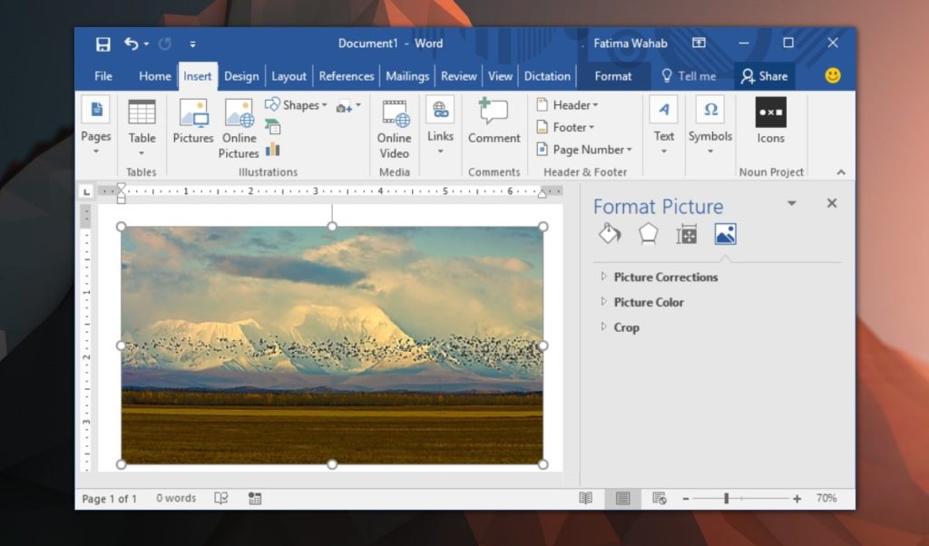 How To Sharpen An Image In MS Word