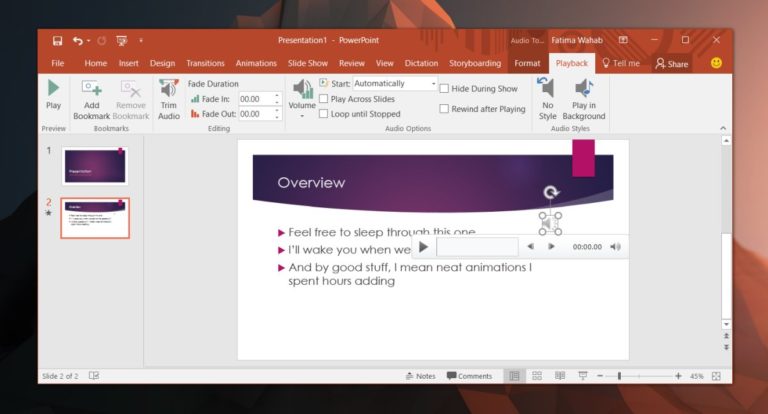 How To Hide The Sound Effects Icon In PowerPoint Presentation View
