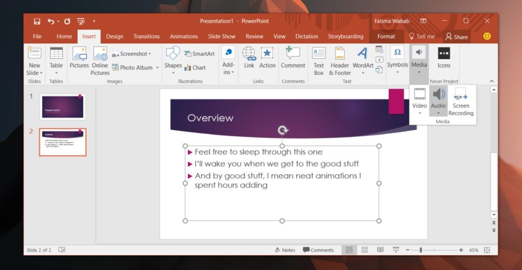 How To Hide The Sound Effects Icon In PowerPoint Presentation View