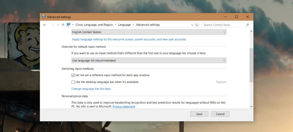 How To Set Language On A Per-App Basis In Windows 10