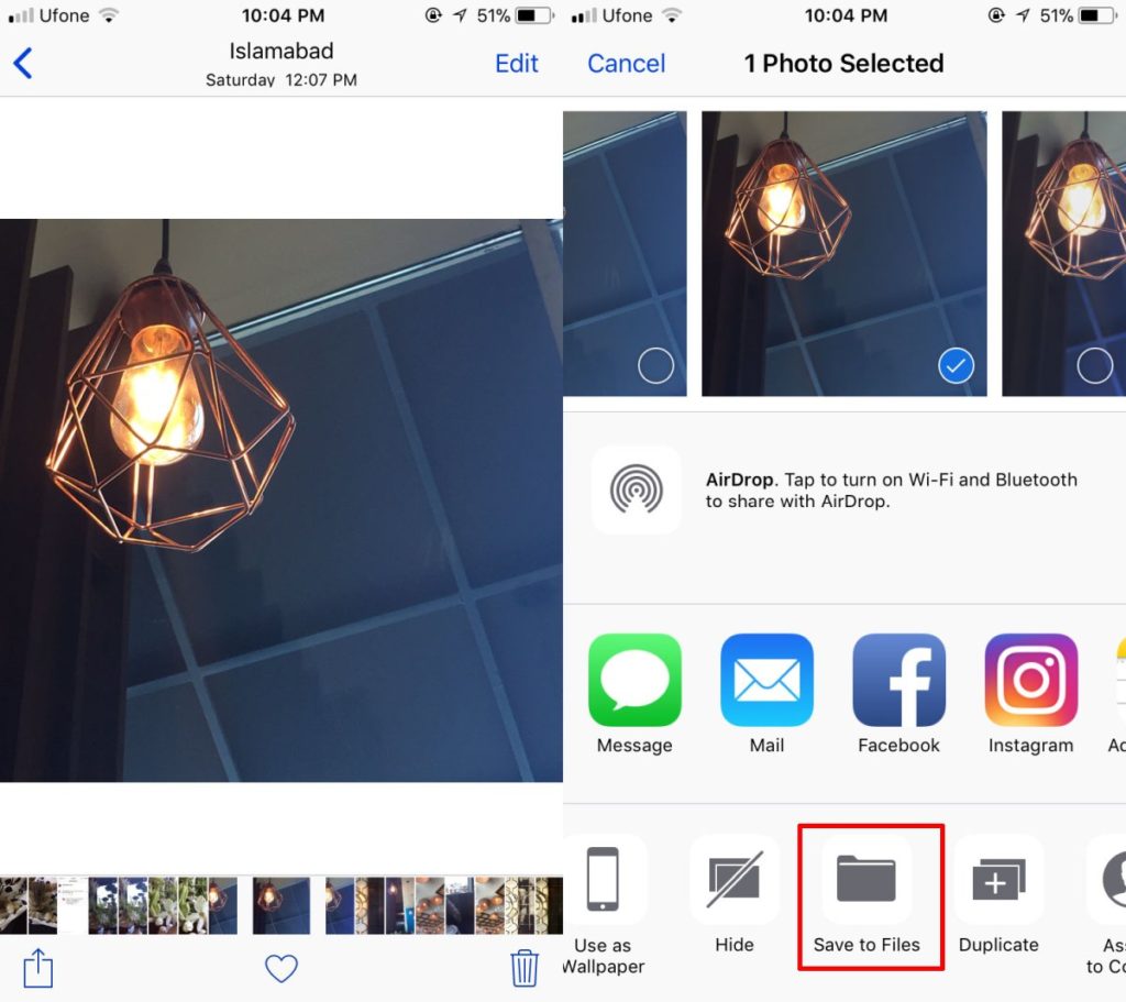 How To Save Photos To The Files App In iOS 11