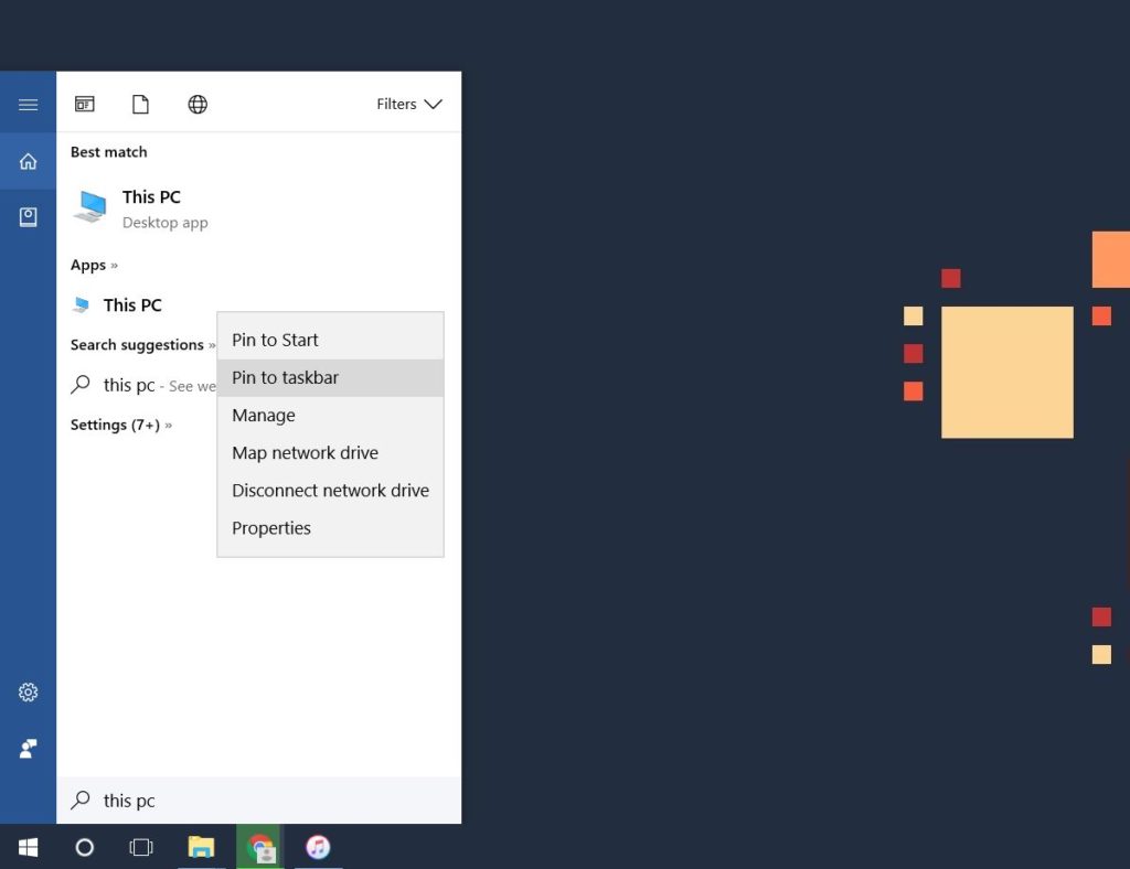 How To Pin This PC To The Taskbar In Windows 10