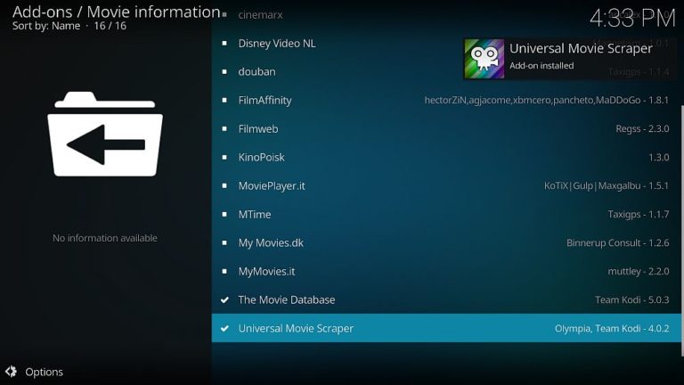 IMDB on Kodi - How to Pull Information from IMDB on Kodi