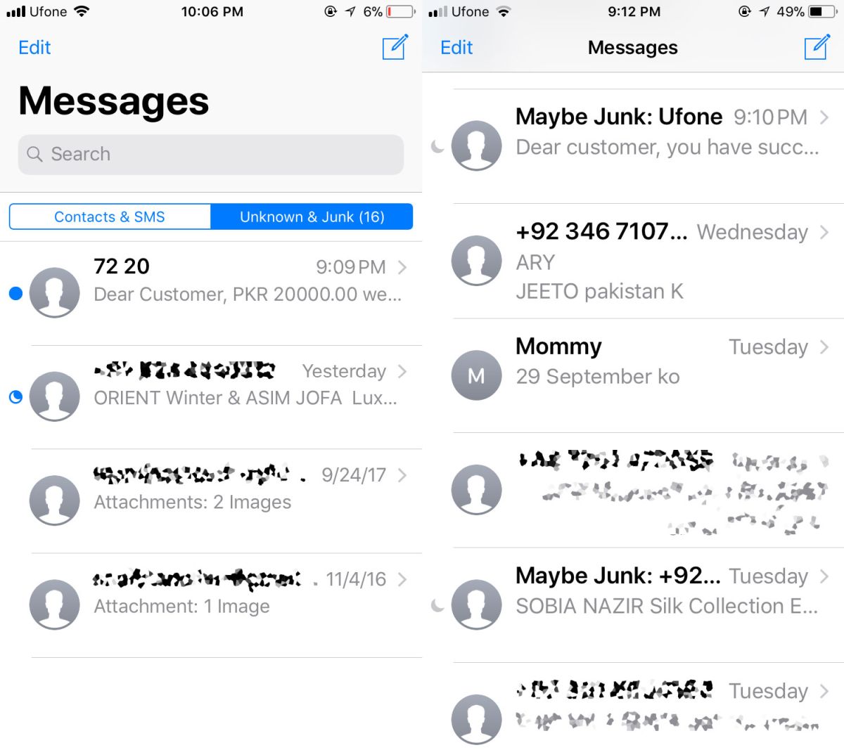 How To Restore A Junk SMS In IOS 11