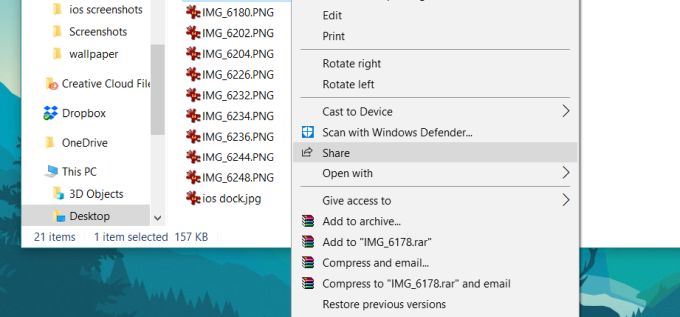 How To Remove Share Option From The Context Menu In Windows 10