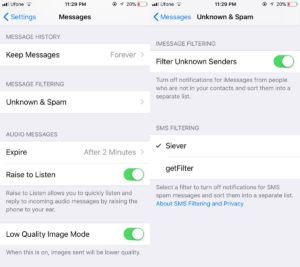 How To Filter Junk SMS On iOS 11