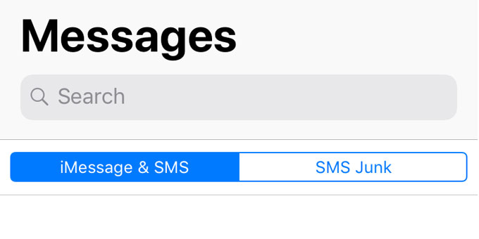 What Is SMS Junk In The Messages App In IOS 11