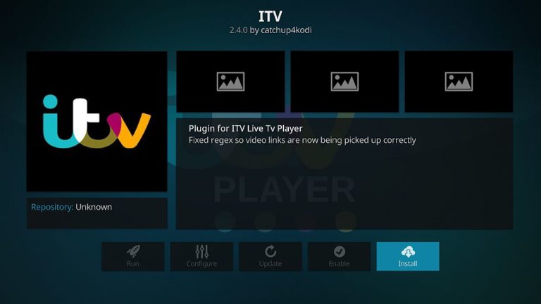 iTV Player Kodi Add-on - How to Install iTV Player and Guided Tour