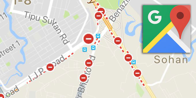 How To View Blockades And Traffic Jams In Google Maps