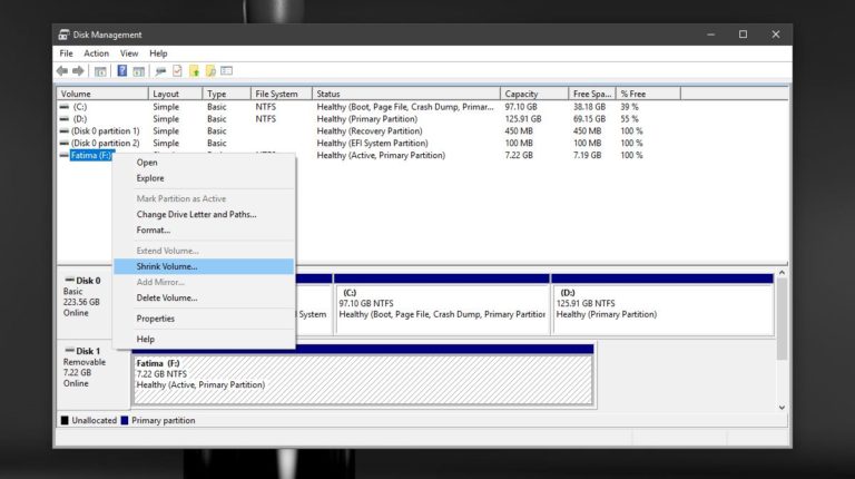 How to Partition a USB or SD Card in Windows 10