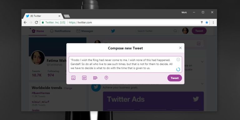 How To Restore The Character Count On Twitter [Chrome]