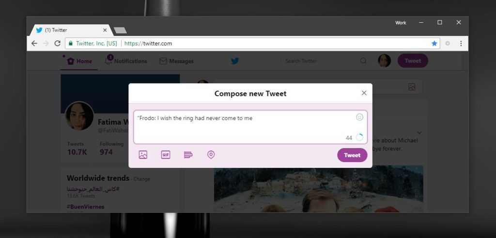 How To Restore The Character Count On Twitter [Chrome]