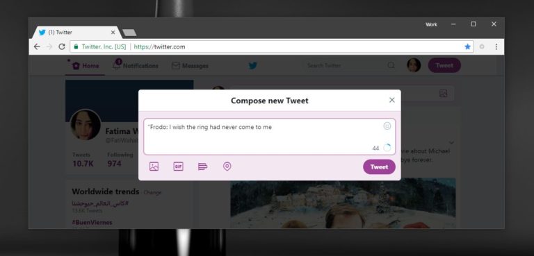 How To Restore The Character Count On Twitter [Chrome]