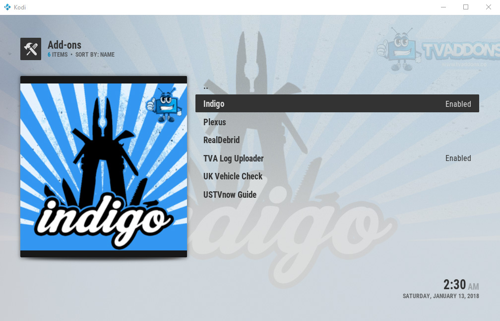 Configure Kodi and Install Add-ons with the Indigo Toolkit