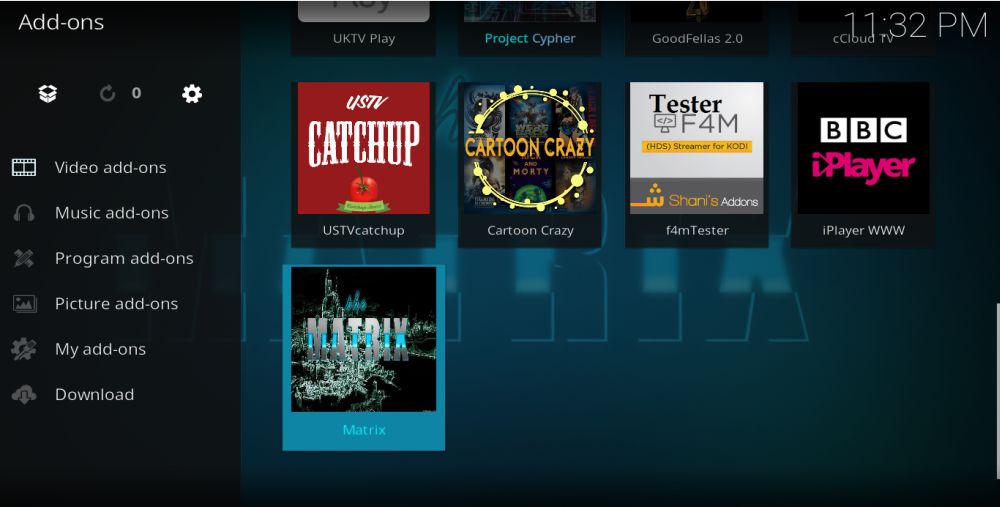 Matrix Kodi Add-on Streams IPTV from Various Sources: Install Guide