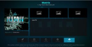 Matrix Kodi Add-on Streams IPTV from Various Sources: Install Guide