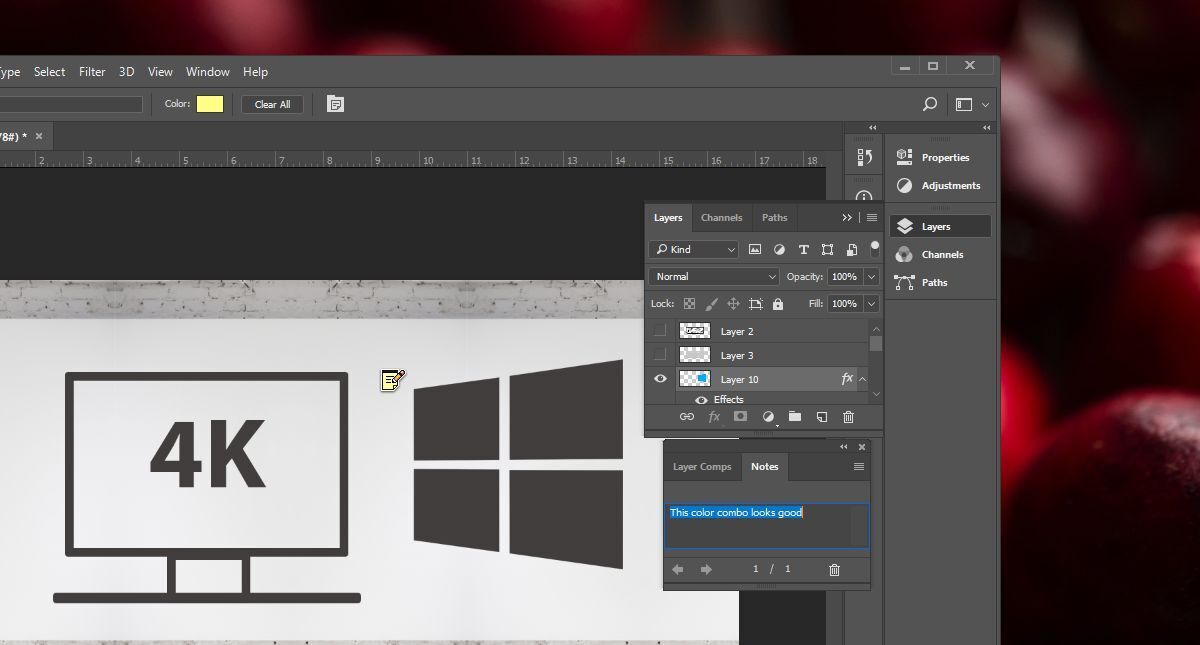 How To Add Notes In Photoshop Files