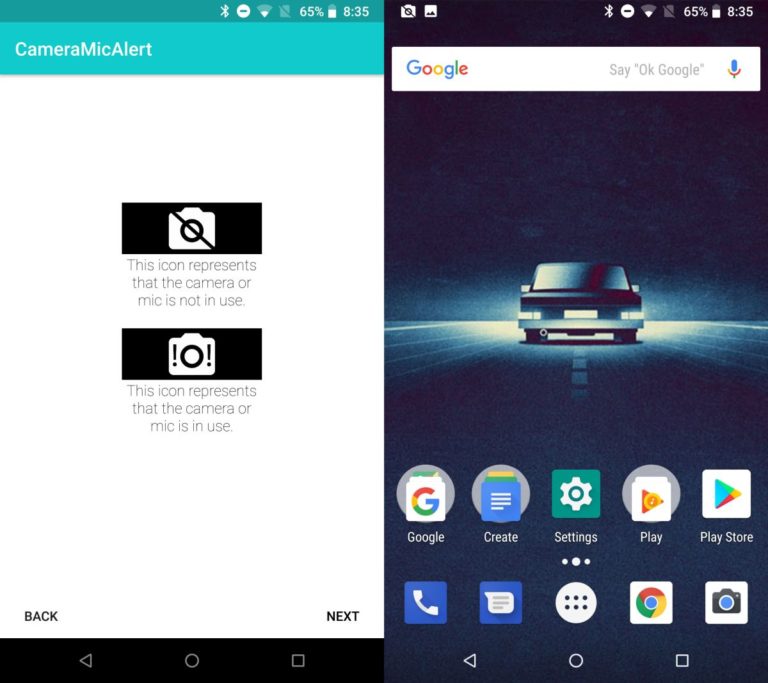 Get An Alert When Your Camera Or Mic Is In Use [Android]