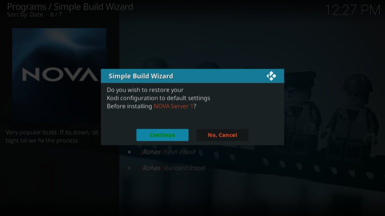 Nova Build For Kodi -- Installation And Getting Started