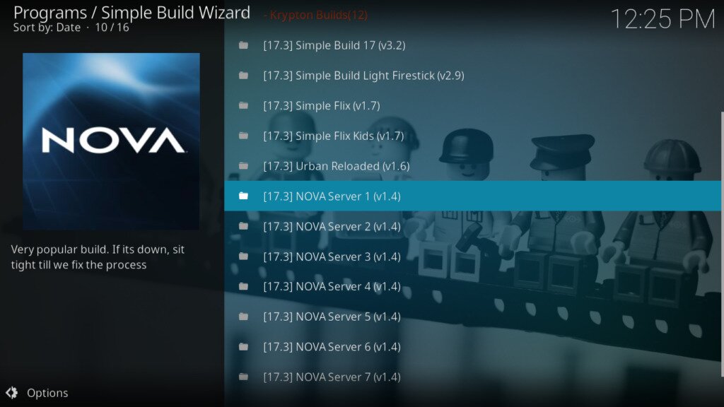 Nova Build For Kodi -- Installation And Getting Started