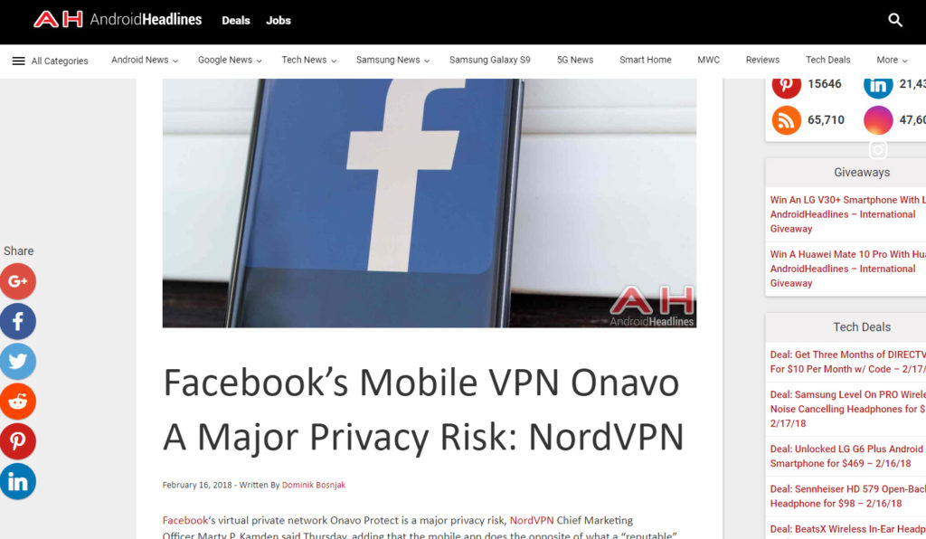 Onavo Protect From Facebook IS NOT a VPN And You Shouldn't Use It