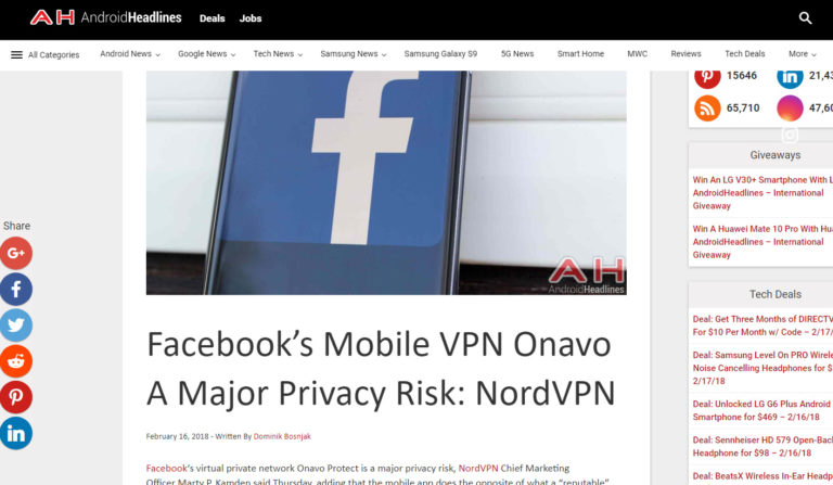 Onavo Protect From Facebook IS NOT a VPN And You Shouldn't Use It