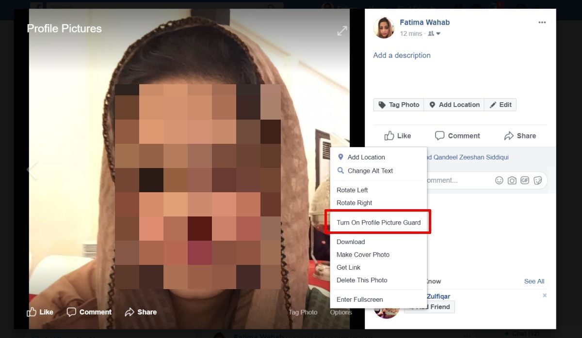 How To Enable Profile Picture Guard On Facebook