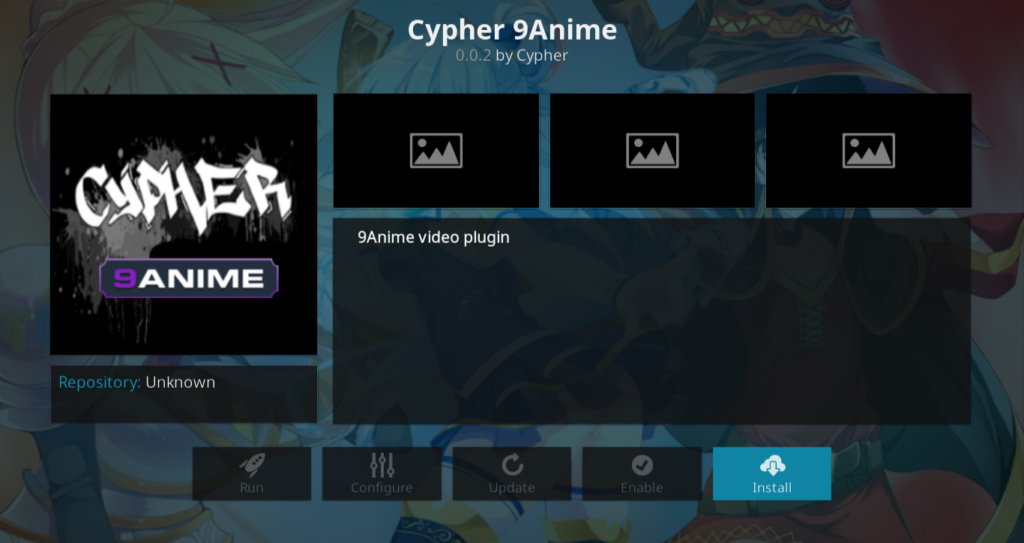 Cypher 9Anime Add-on For Kodi -- Installation And Overview