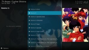 Cypher 9Anime Add-on For Kodi -- Installation And Overview