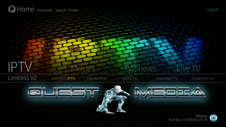 Quest Media Build For Kodi -- Installation And Quick Tour