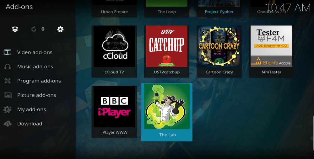 The Lab Kodi Addon - Install Guide