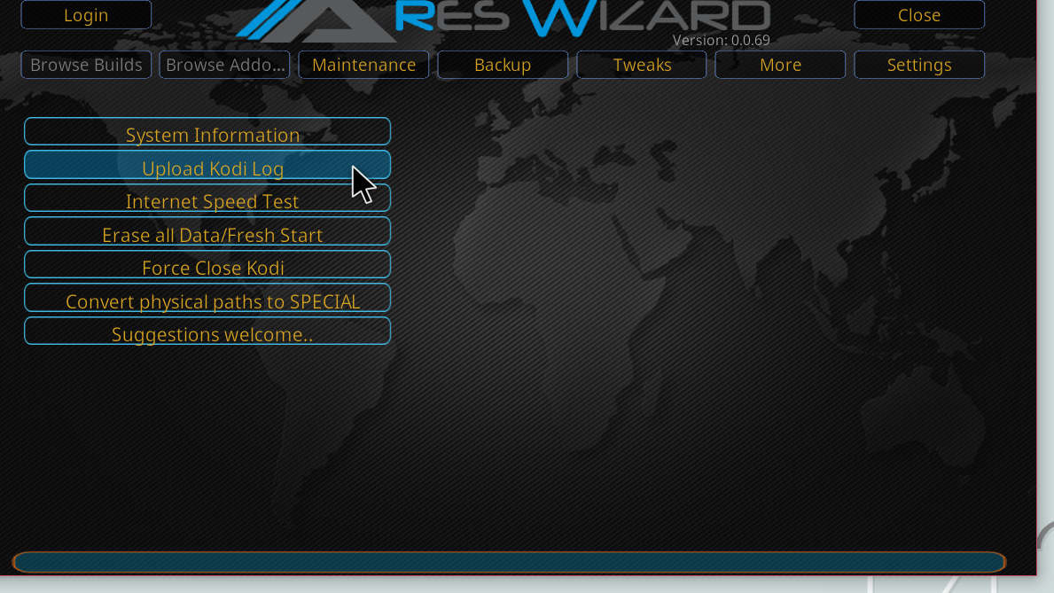 View Kodi Error Logs and Fix Issues Using Ares Wizard