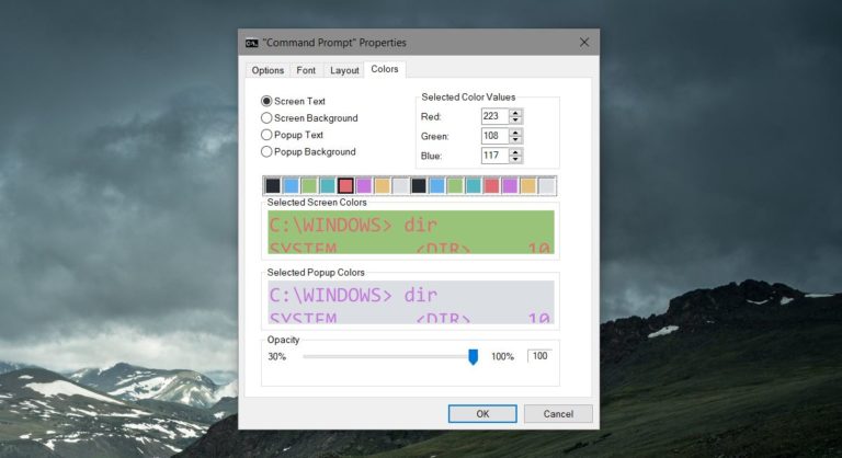 How To Theme The Command Prompt In Windows 10