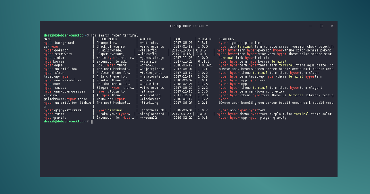 How To Theme Hyper Terminal On Linux