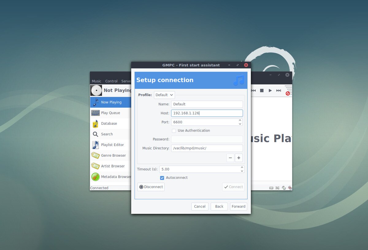 Linux mpd server настройка