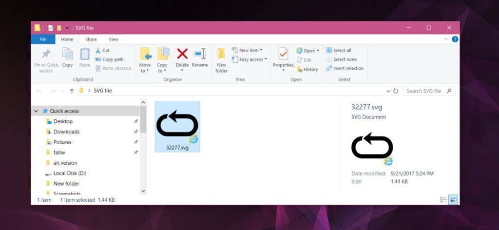 How To Enable SVG Thumbnail Preview In File Explorer On Windows 10