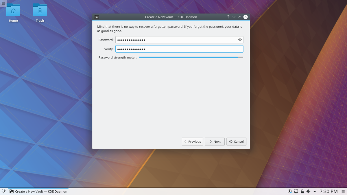 How To Create Encrypted Folders On KDE Linux Desktop With Vaults