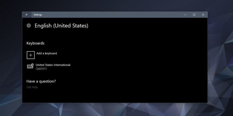 How To Add Keyboard Layouts In Windows 10