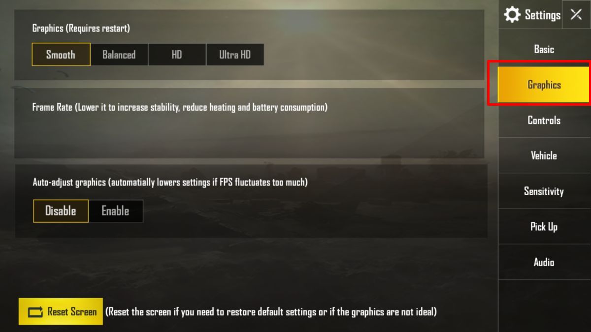 How To Control Graphics Settings On PUBG For Android