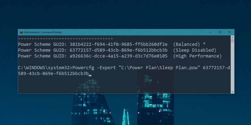How To Import And Export Power Plans In Windows 10