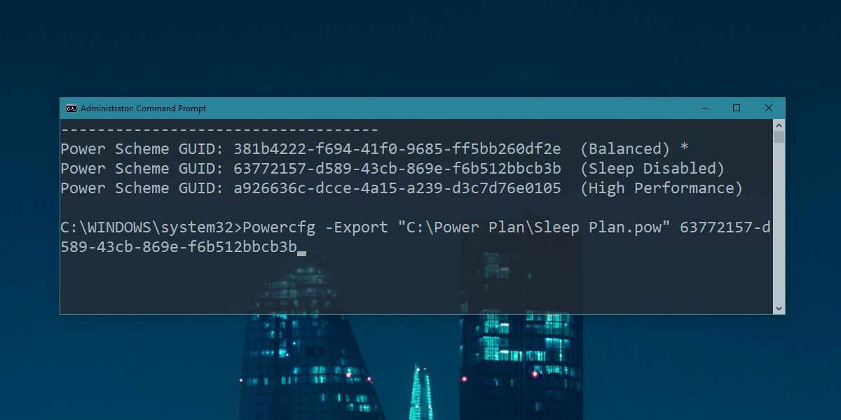 How To Import And Export Power Plans In Windows 10