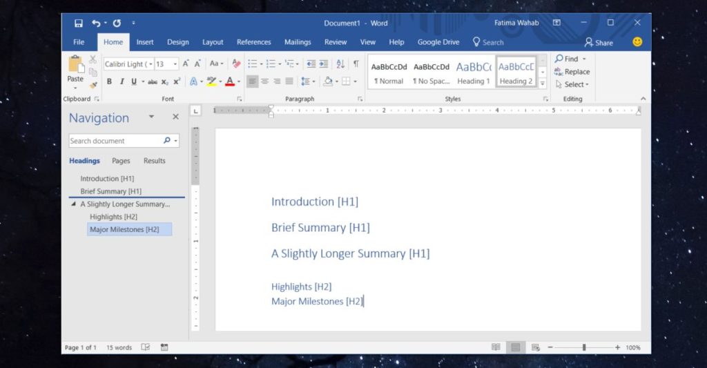 How To Change Multiple Heading Levels In MS Word