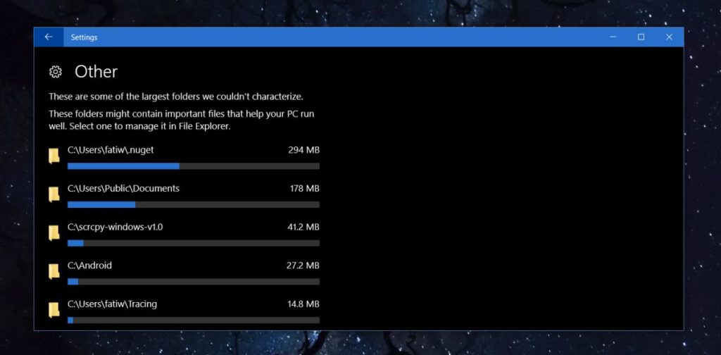 How To View Storage Usage By Folder In Windows 10