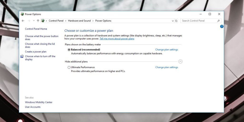 How To Enable The Ultimate Power Plan On Windows 10