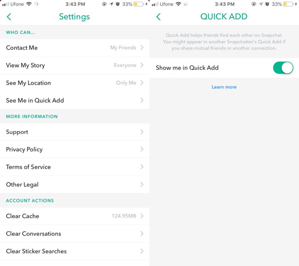 How To Turn Off Quick Add On Snapchat For Your Account